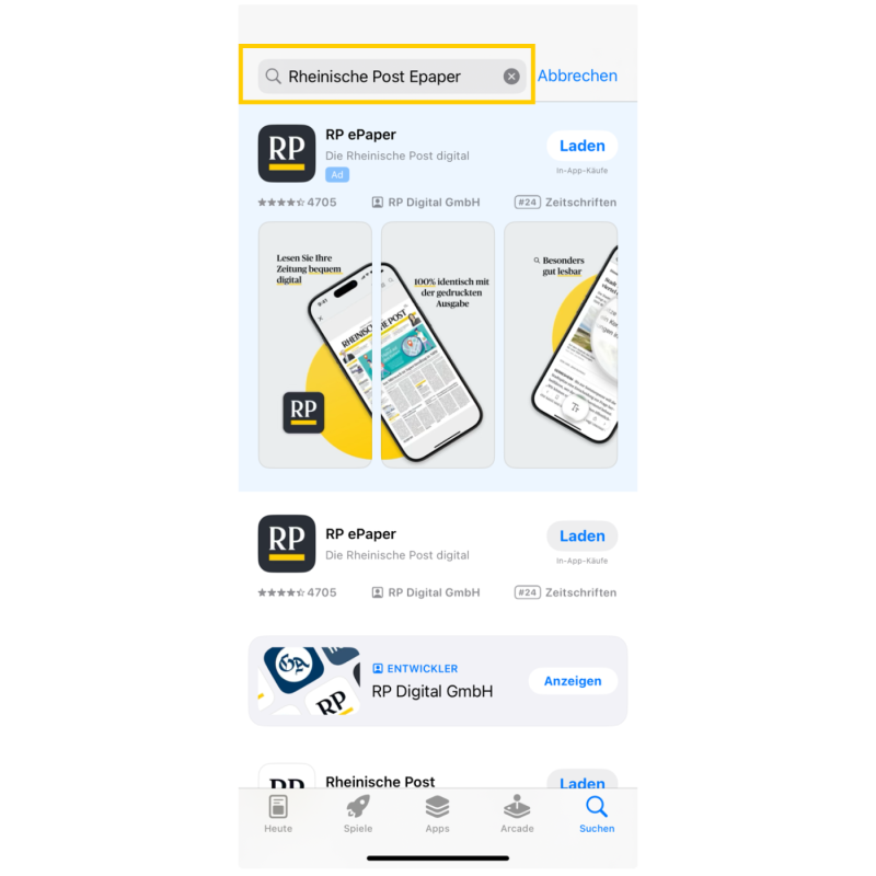 Alle Infos zur neuen E-Paper App der Rheinischen Post